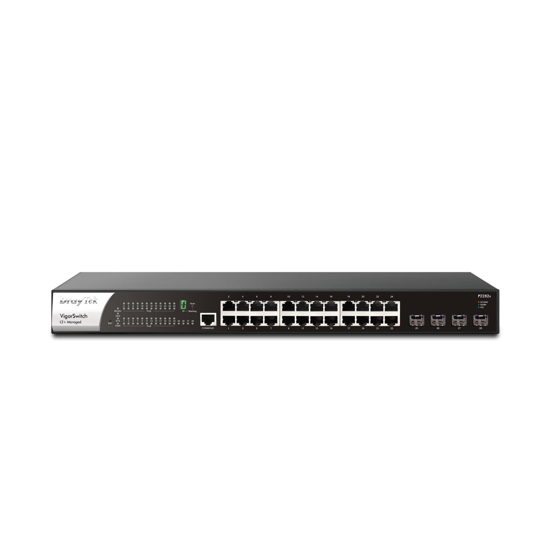 Draytek VigorSwitch P2282X 24-Port Gigabit PoE+ Network Switch | NetXL