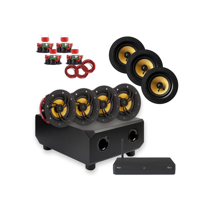 Lithe Audio 7.1 Ceiling Wireless Surround Cinema Kit (B-PRO-W-71CH) | NetXL