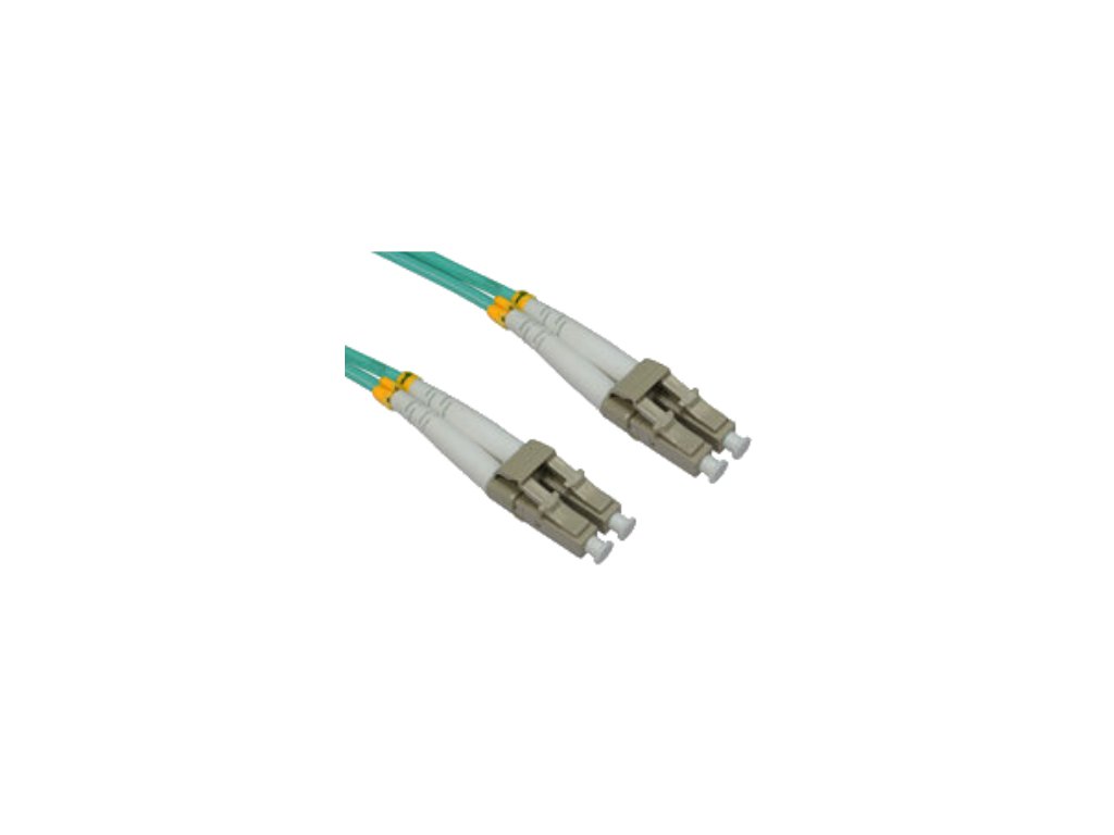 LC-LC OM3 50/125 Fibre optic 1M Patch Cable (Aqua) | NetXL