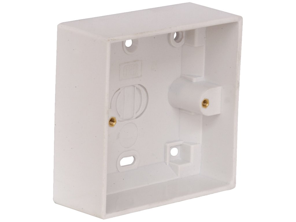 Single Pattress Back Box 1Gang 32mm Multi In/Out Points | NetXL