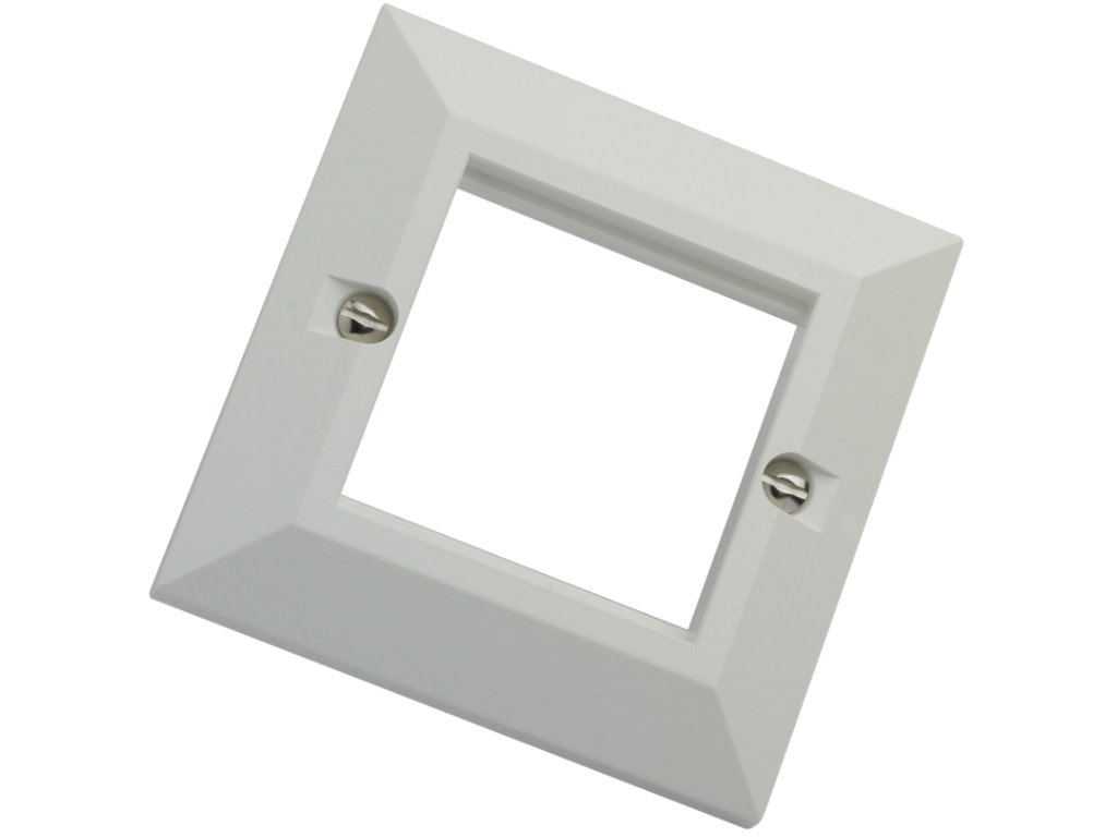 Single Gang Faceplate Bevelled | NetXL