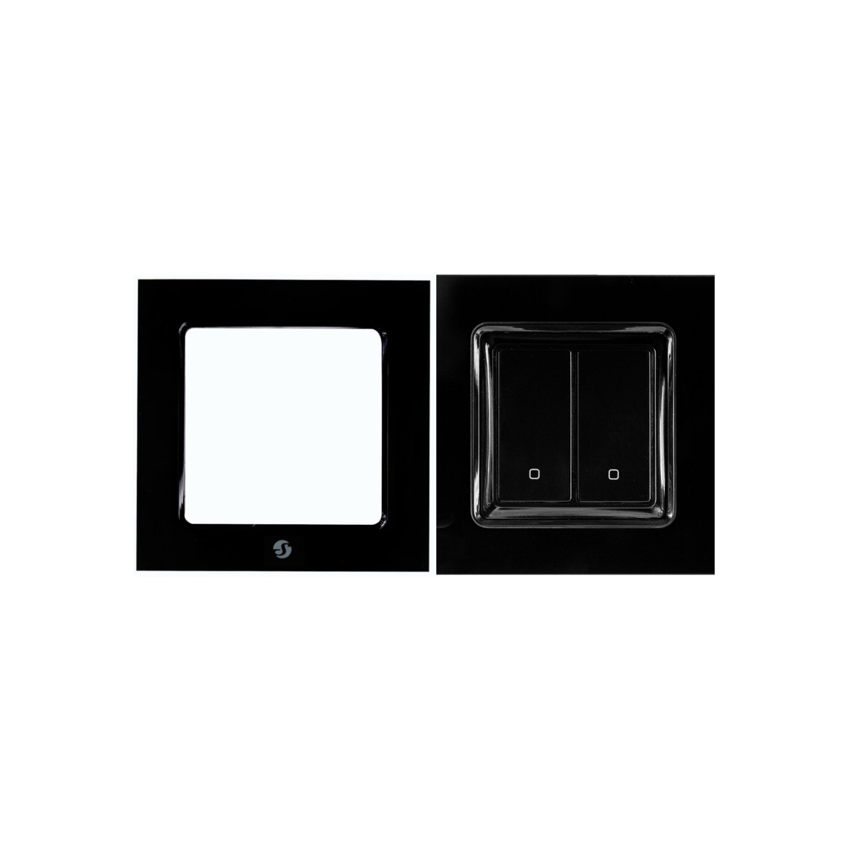 Shelly Wall Switch 2 and Wall Frame Bundle (Black) | NetXL